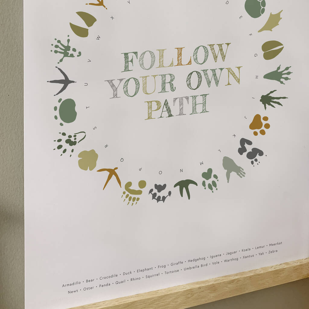 Follow Your Own Path Camouflage Print By Little Blue Zebra ...