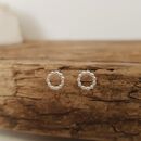 sterling silver circle studs by anna calvert jewellery ...
