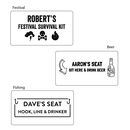 Personalised Wooden Beer Stool By Plantabox | notonthehighstreet.com