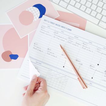 'shit i'll forget' a4 to do list deskpad by twin pines creative ...