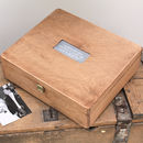 personalised wooden memory box by warner's end | notonthehighstreet.com