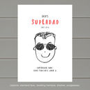 Personalised 'super Dad' Daddy Or Grandad Print By Molly Moo Designs ...