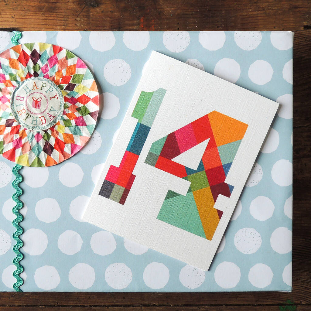 Mini Number Fourteen Card By Kali Stileman Publishing