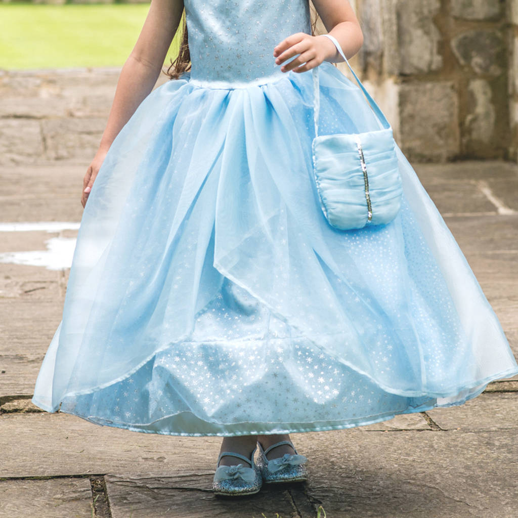Girl's Blue Shimmer Princess Dress By Time To Dress Up ...