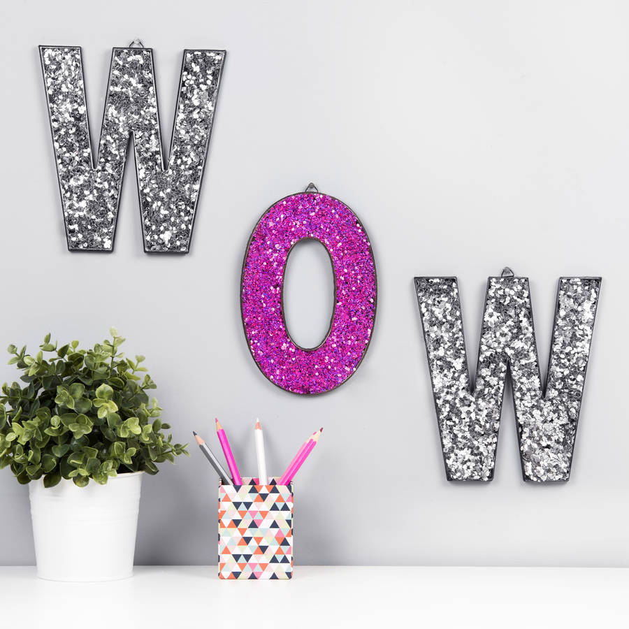 bright sparkle alphabet letters by letteroom | notonthehighstreet.com