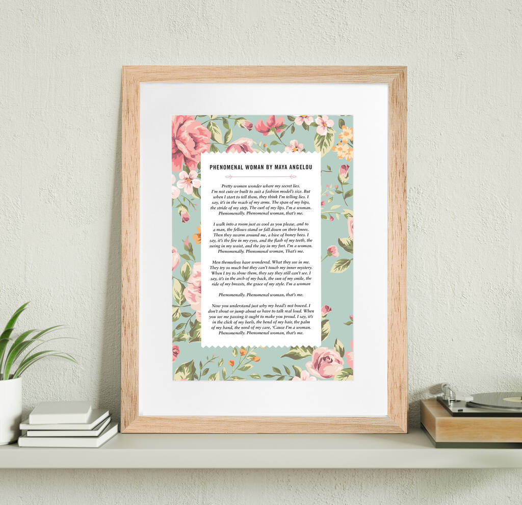 Floral Favourite Words Personalised Print By Over Over floral-favourite-words-personalised-print-by-over-over