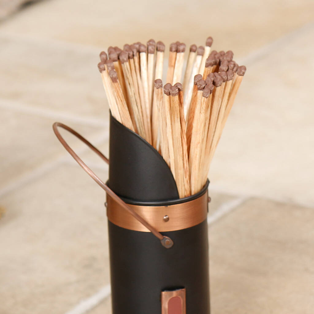Vintage Fireside Match Holder With Matches By Dibor ...