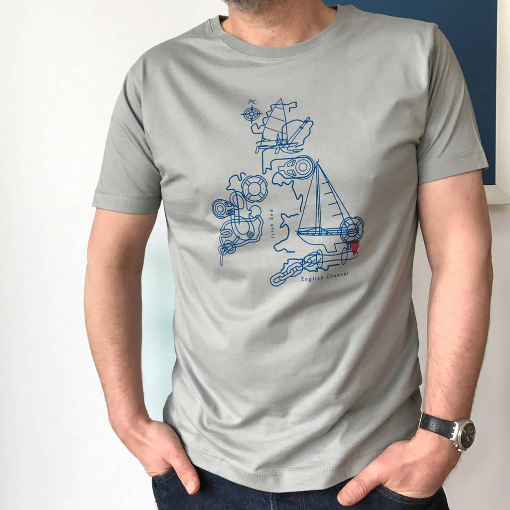 personalised sailing t shirt for yachtsman by sight hound ...