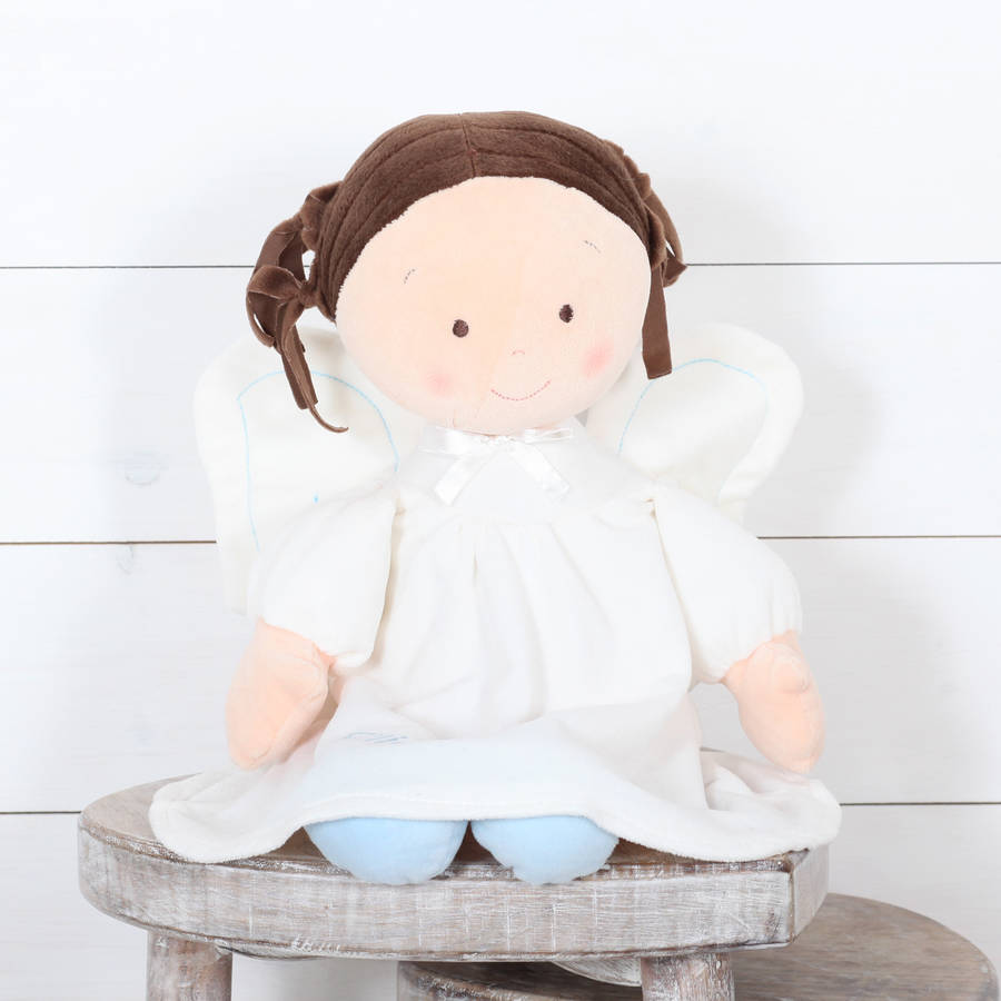 Large Plush Angel Doll Toy, Can Be Personalised By Red Berry Apple ...