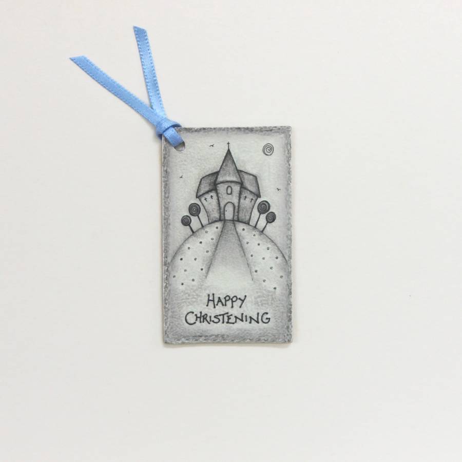 Christening Gift Tag By Chapel Cards | notonthehighstreet.com