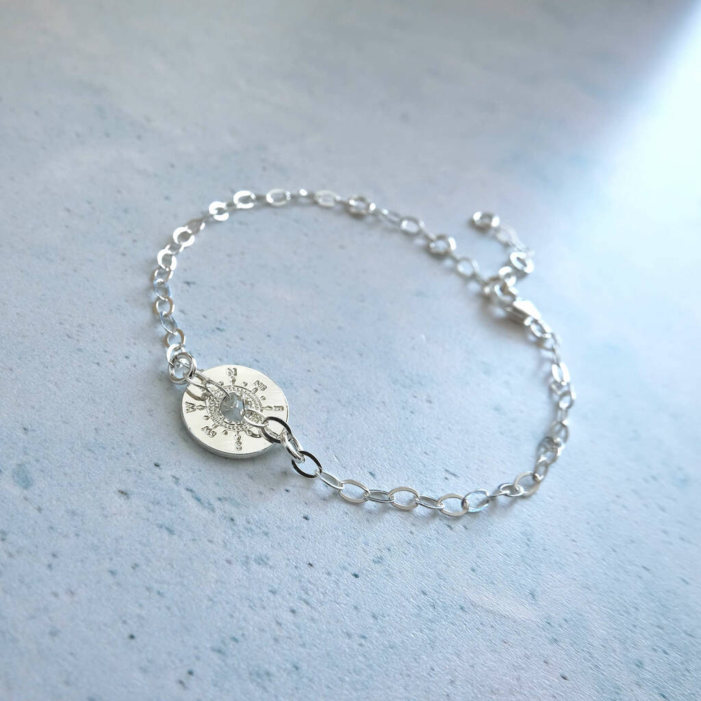 Compass Bracelet Where To Next By Cassiopi | notonthehighstreet.com