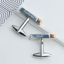 Personalised Wedding Day Polished Bar Cufflinks By Penelopetom ...