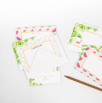 notelets tropical design by abigail warner | notonthehighstreet.com
