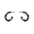 Sync Maxi Hoop Earrings Oxidised Silver By Helen Rankin | notonthehighstreet.com