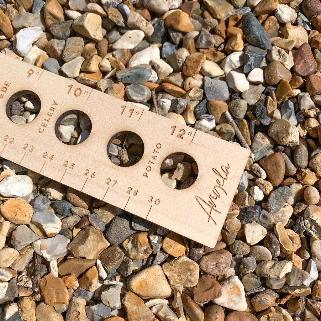 Personalised Seed Planting Ruler By Proper Goose | notonthehighstreet.com