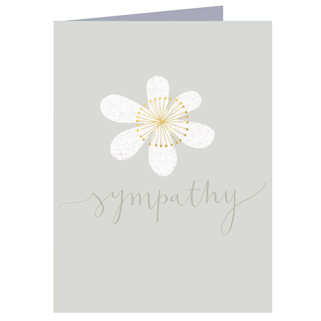 Sympathy Mini Card By Kali Stileman Publishing | notonthehighstreet.com