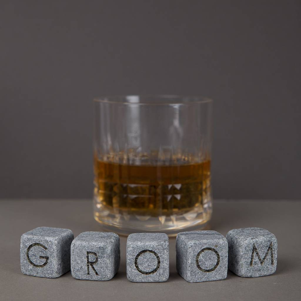 personalised whisky stone set by ginger rose | notonthehighstreet.com