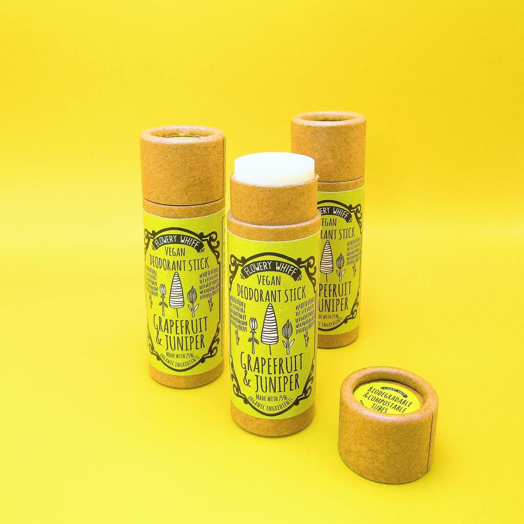 Grapefruit And Juniper Vegan Deodorant Stick By Flowery Whiff ...