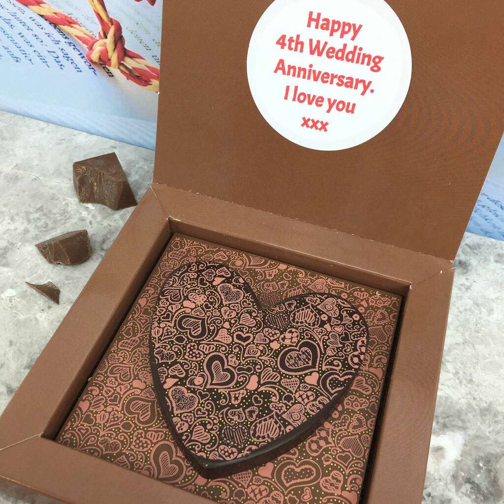 Personalised Message Milk And Dark Chocolate Heart By Cocoapod ...