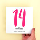 14 And Fearless 14th Birthday Card By Mrs L Cards | notonthehighstreet.com