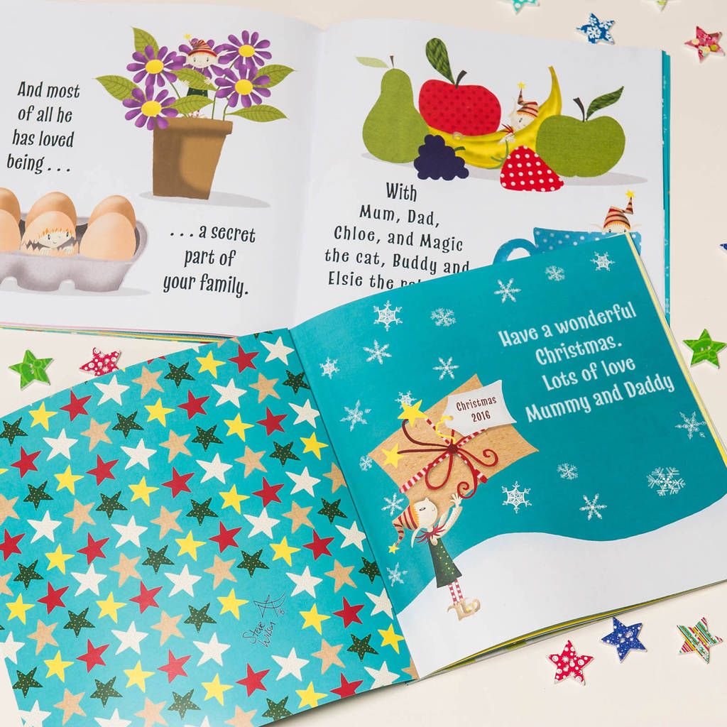 personalised elf children's christmas story book by fromlucy ...