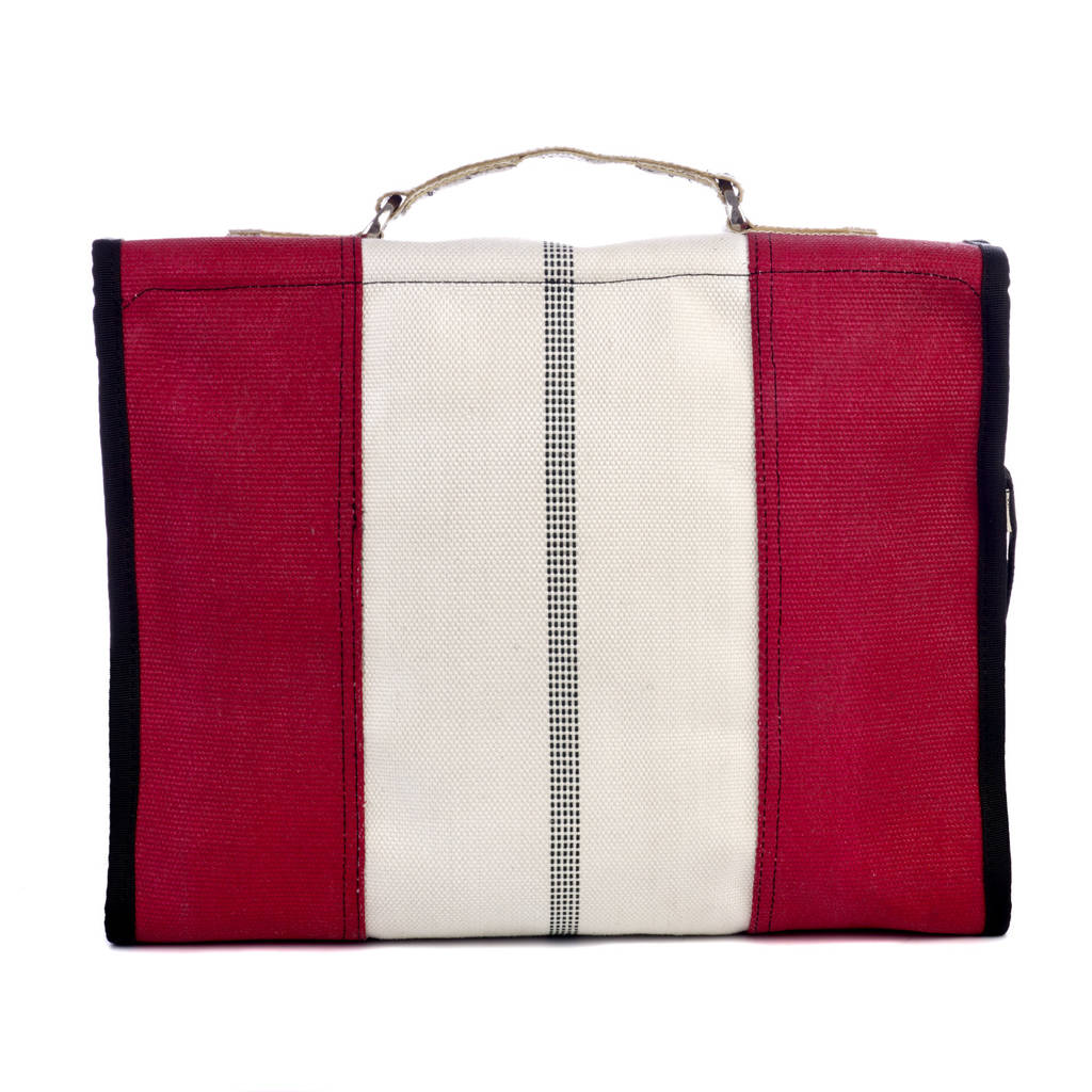 Recycled Fire Hose Messenger Bag By Paper High | notonthehighstreet.com