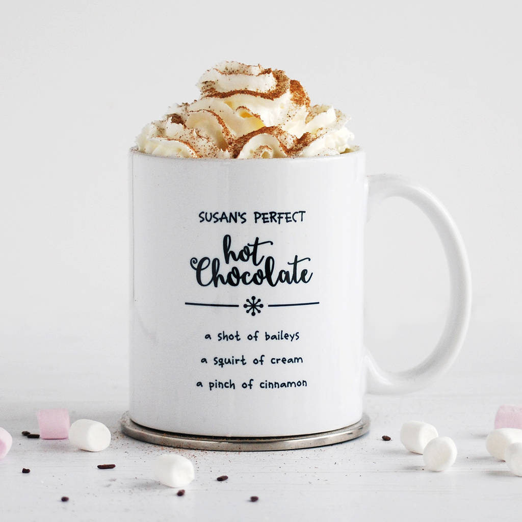 Personalised Perfect Hot Chocolate Mug By 9 Design 