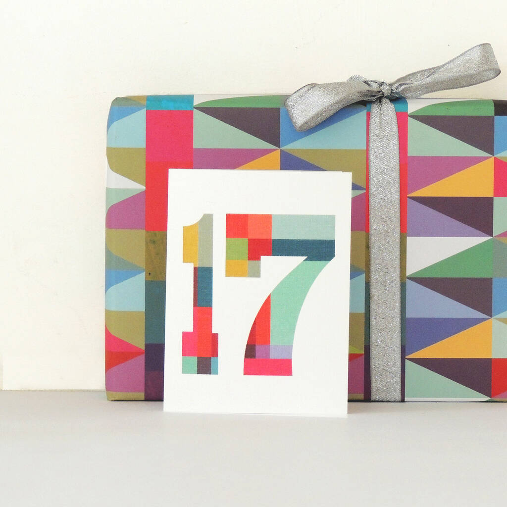 Mini Number Seventeen Card By Kali Stileman Publishing ...