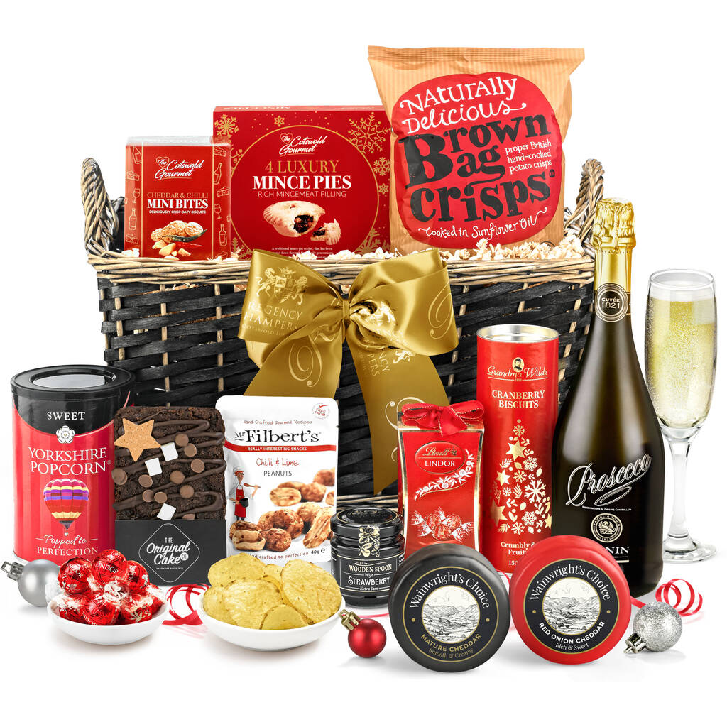 Season's Selection Christmas Hamper With Prosecco By Regency Hampers