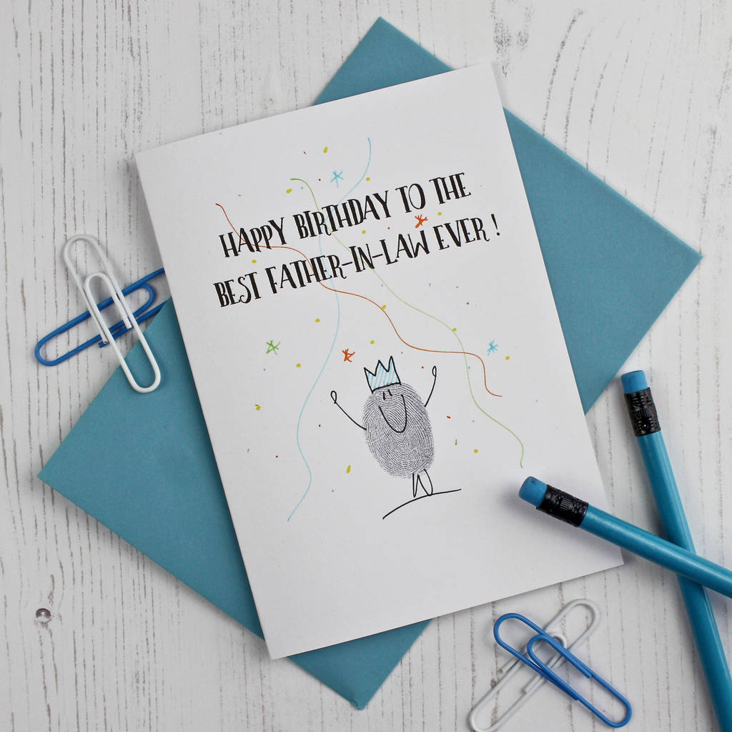 Father In Law Birthday Card By Adam Regester Design