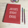 Personalised Bright Ideas Note Book By FROM YOU TO ME ...