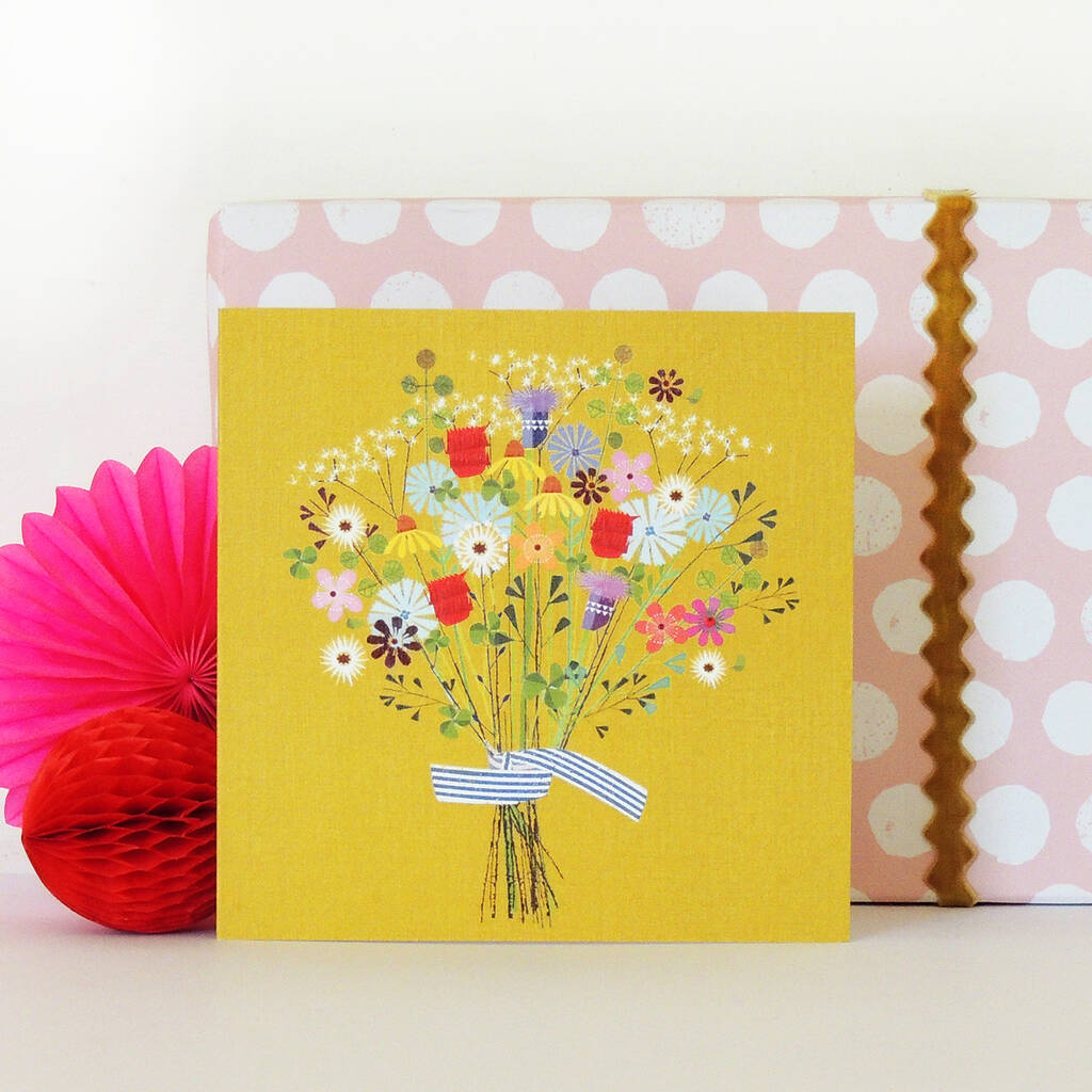 Bunch Of Flowers Card By Kali Stileman Publishing | notonthehighstreet.com