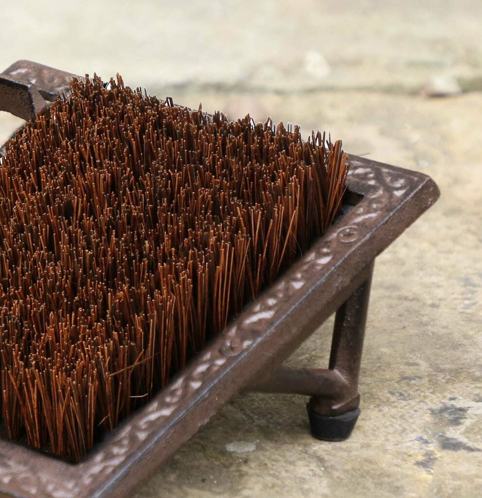 traditional iron boot jack with brush and scraper by dibor ...