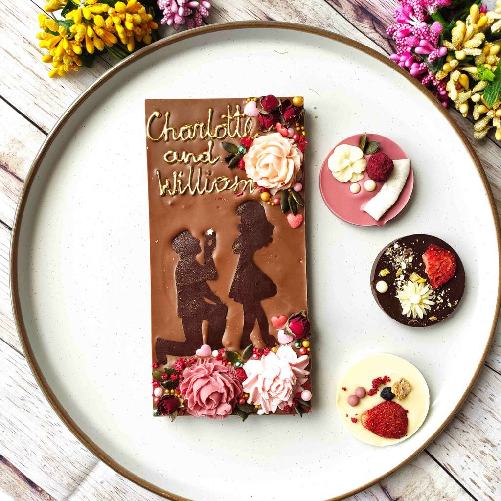 Personalised 'proposal' Chocolate Engagement Gift By The Unique ...