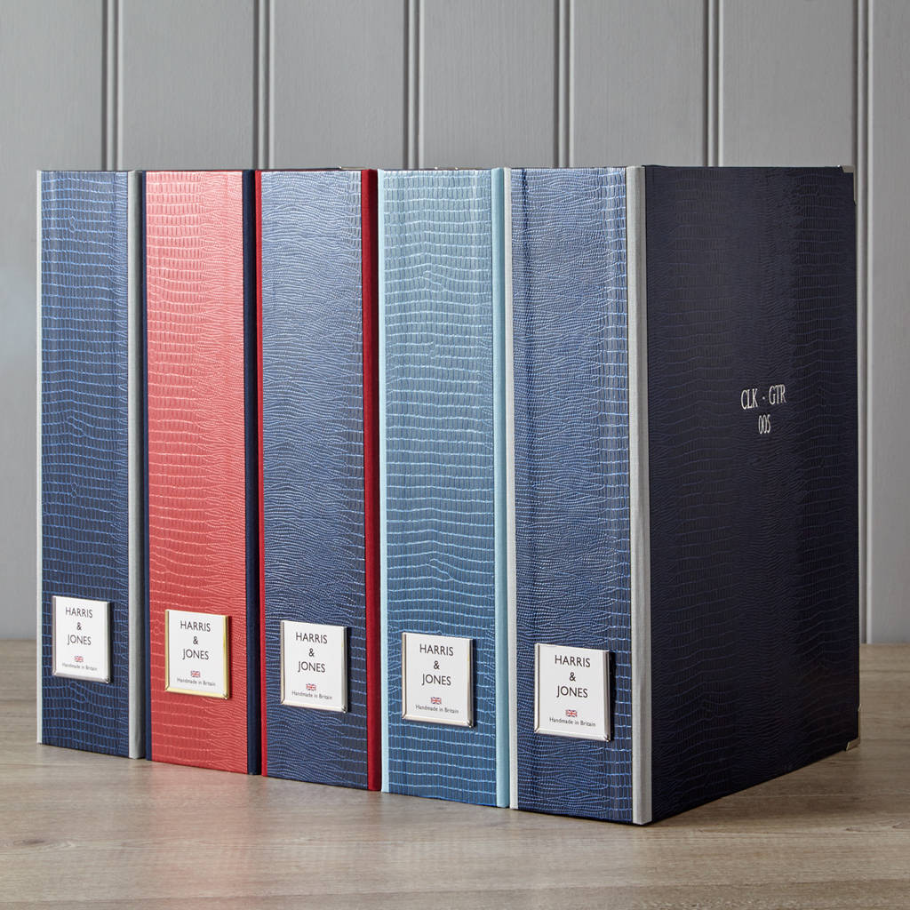 personalised lever arch file by harris & jones | notonthehighstreet.com