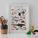 Personalised Sea Life Print By James Barker | notonthehighstreet.com