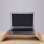 Wood Bamboo Desk Computer Laptop Stand By Momentum | notonthehighstreet.com