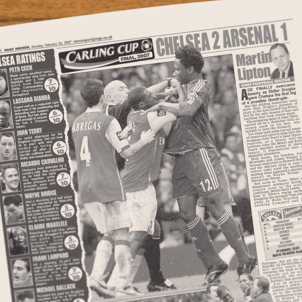 Chelsea Personalised Football Gift Newspaper Book By Historic ...