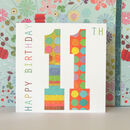 Sparkly 11th Birthday Card By Kali Stileman Publishing ...