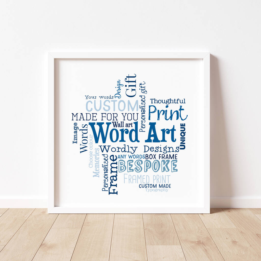 Personalised Word Art Cloud Print By Hope and Love | notonthehighstreet.com