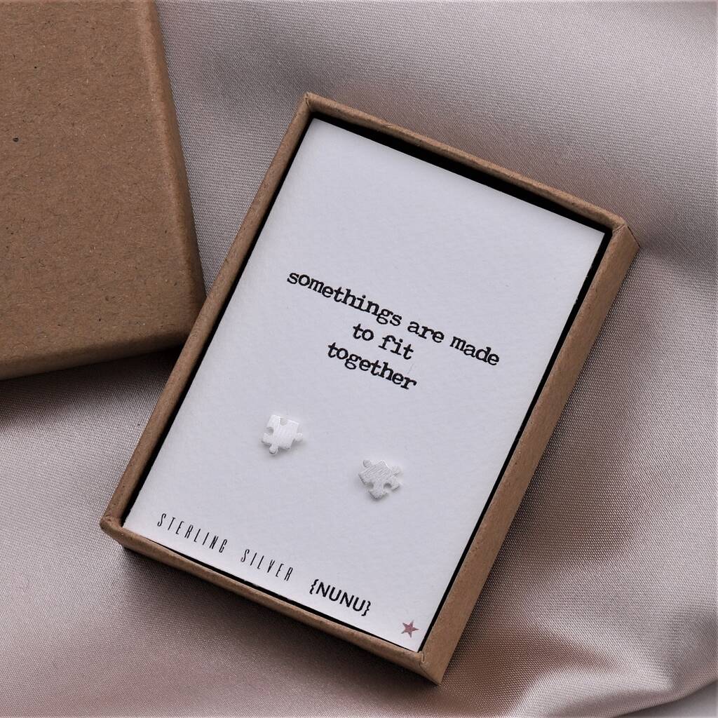 'some Things Are Made To Fit Together' Earrings By Attic ...