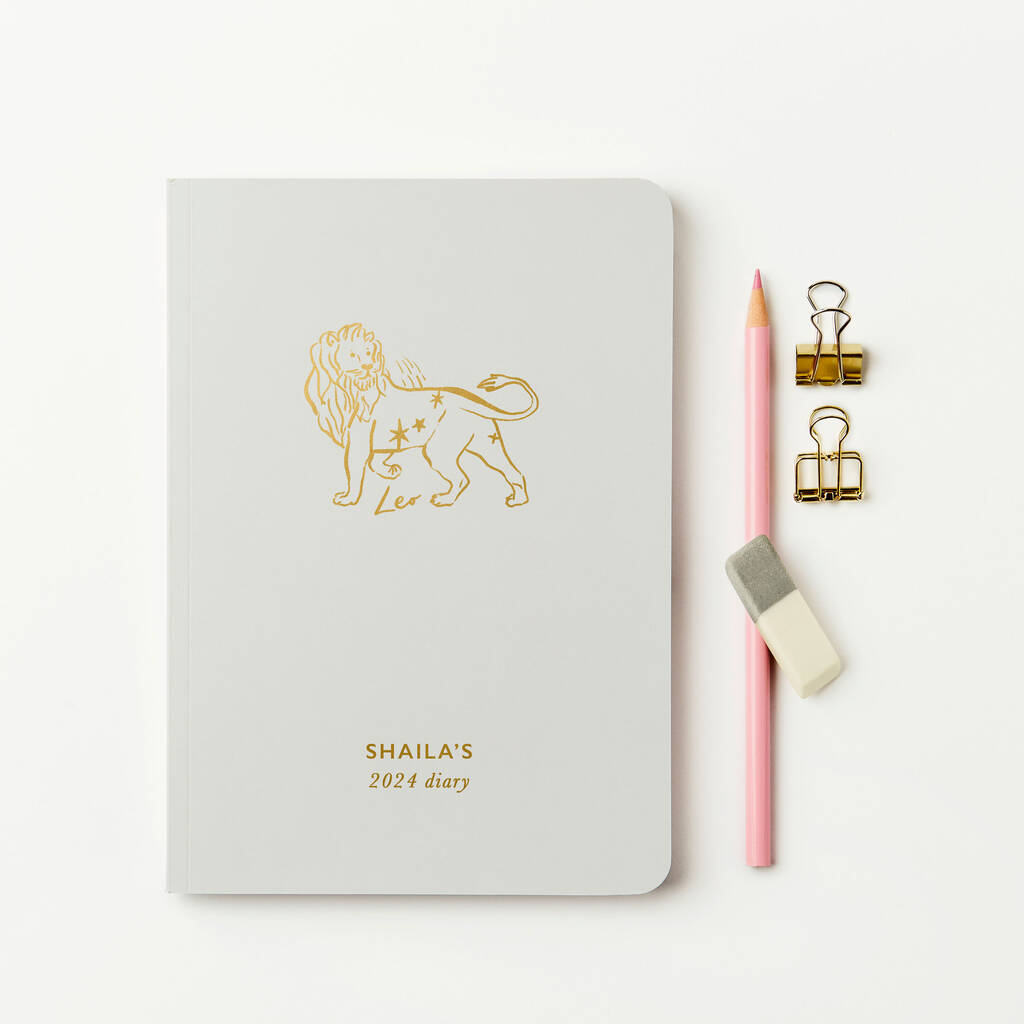 Personalised Zodiac 2024 Weekly Diary By Martha Brook