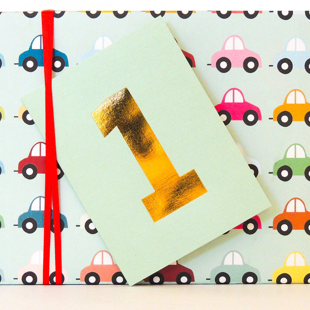 Mini Gold Foiled Number One Card By Kali Stileman Publishing