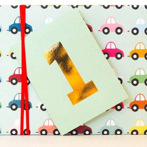 Mini Gold Foiled Number One Card By Kali Stileman Publishing