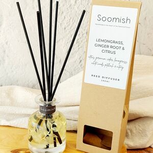 Lemongrass Ginger Root, Citrus Botanical Reed Diffuser By Soomish ...
