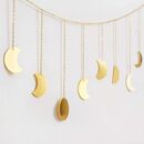 Moon Phase Garland With Chains Boho Wall Hanging By Momentum ...