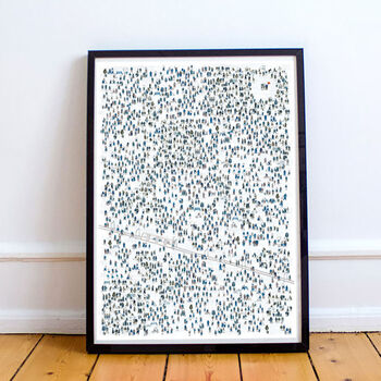 Large Detailed Illustrated Crowd Print By Elsa Rose Frere ...