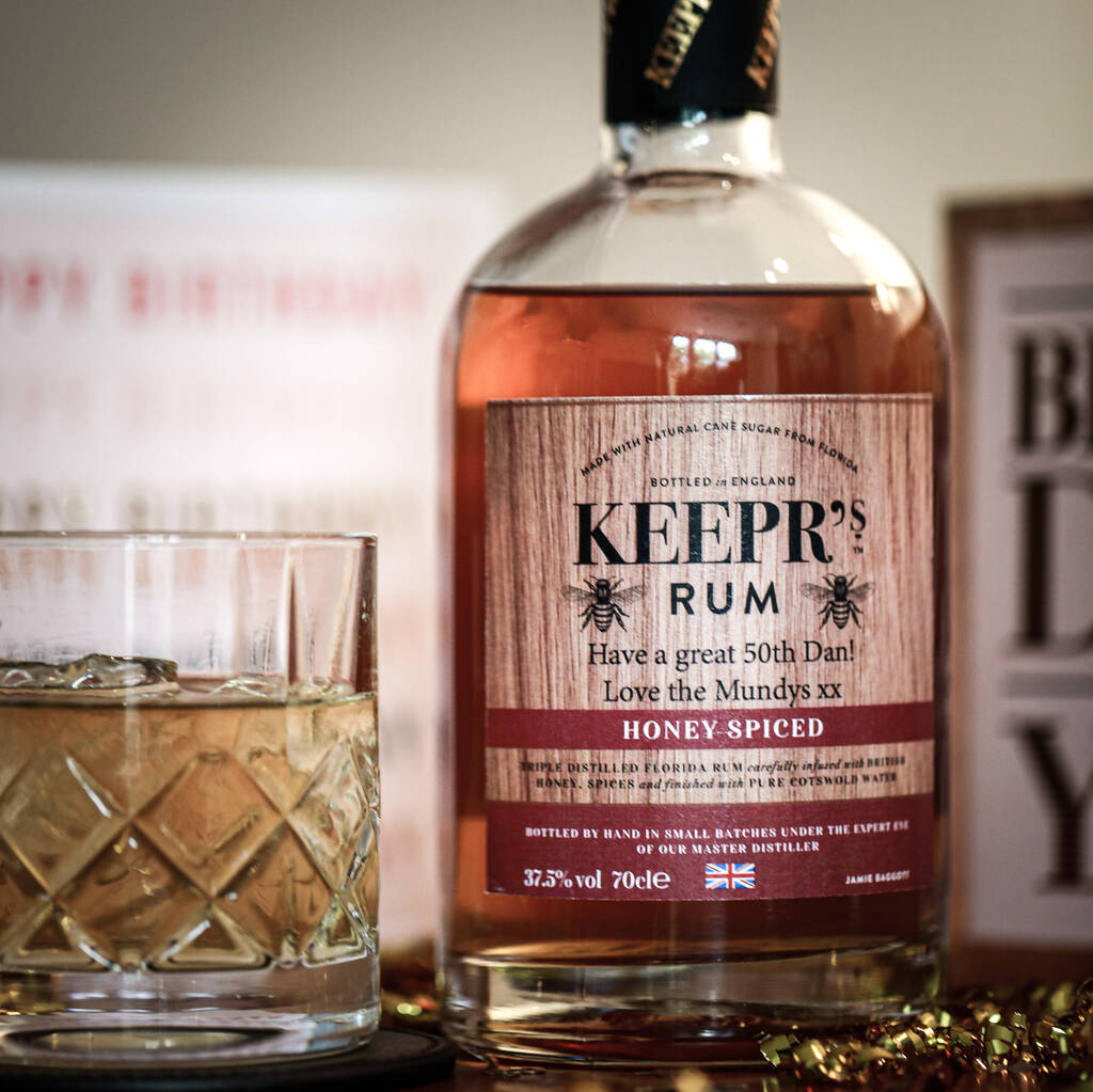 Personalised Rum Tasting Gift Box By British Honey Company ...