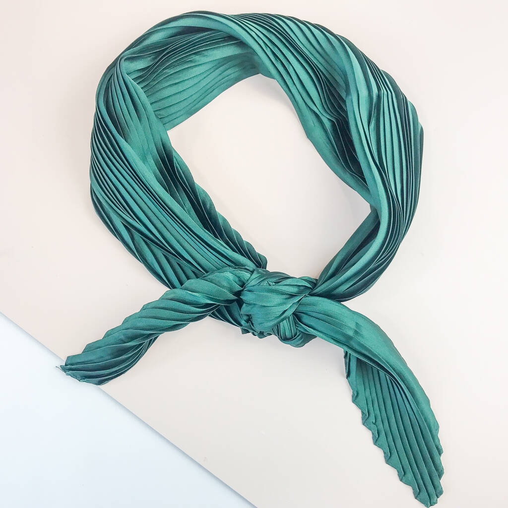 Elegant Folded Silk Scarf By GY Studios