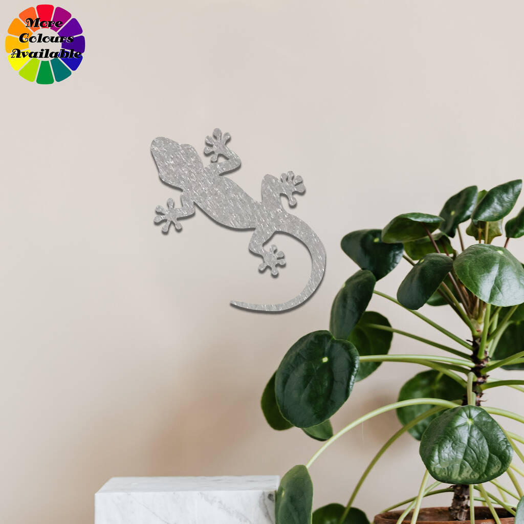 Rusty Metal Leopard Gecko Wall Decor Garden Gift By Duke Craft ...